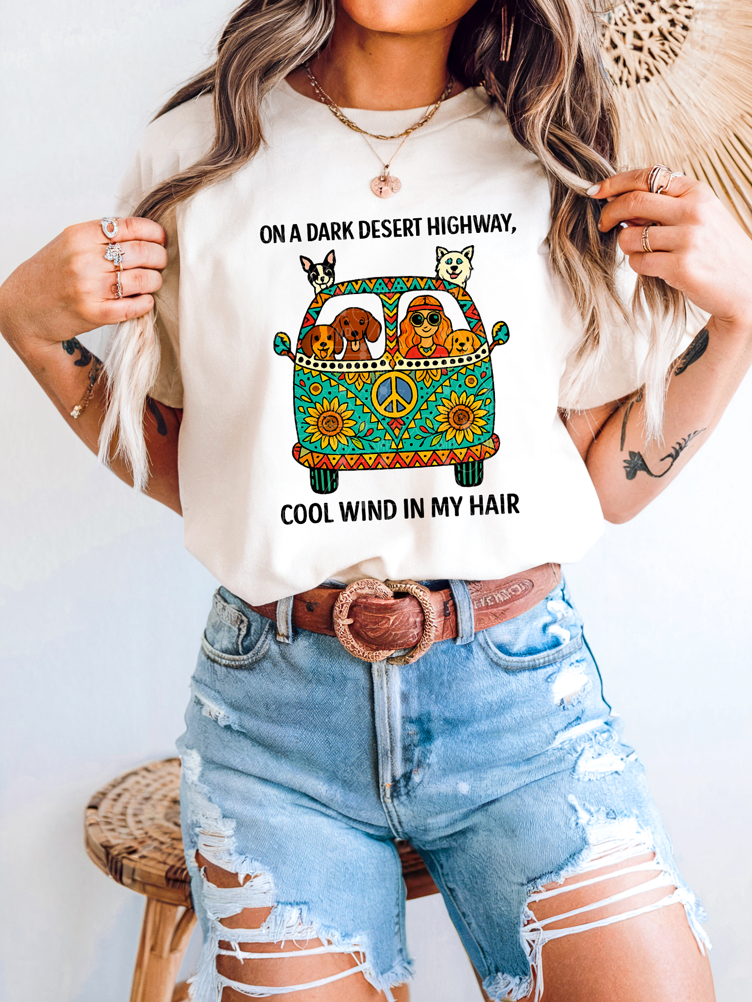 On A Dark Desert Highway Cool Wind In My Hair – Mayberry Prints