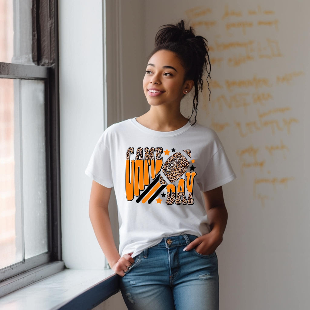 Orange Leopard Game Day – Mayberry Prints