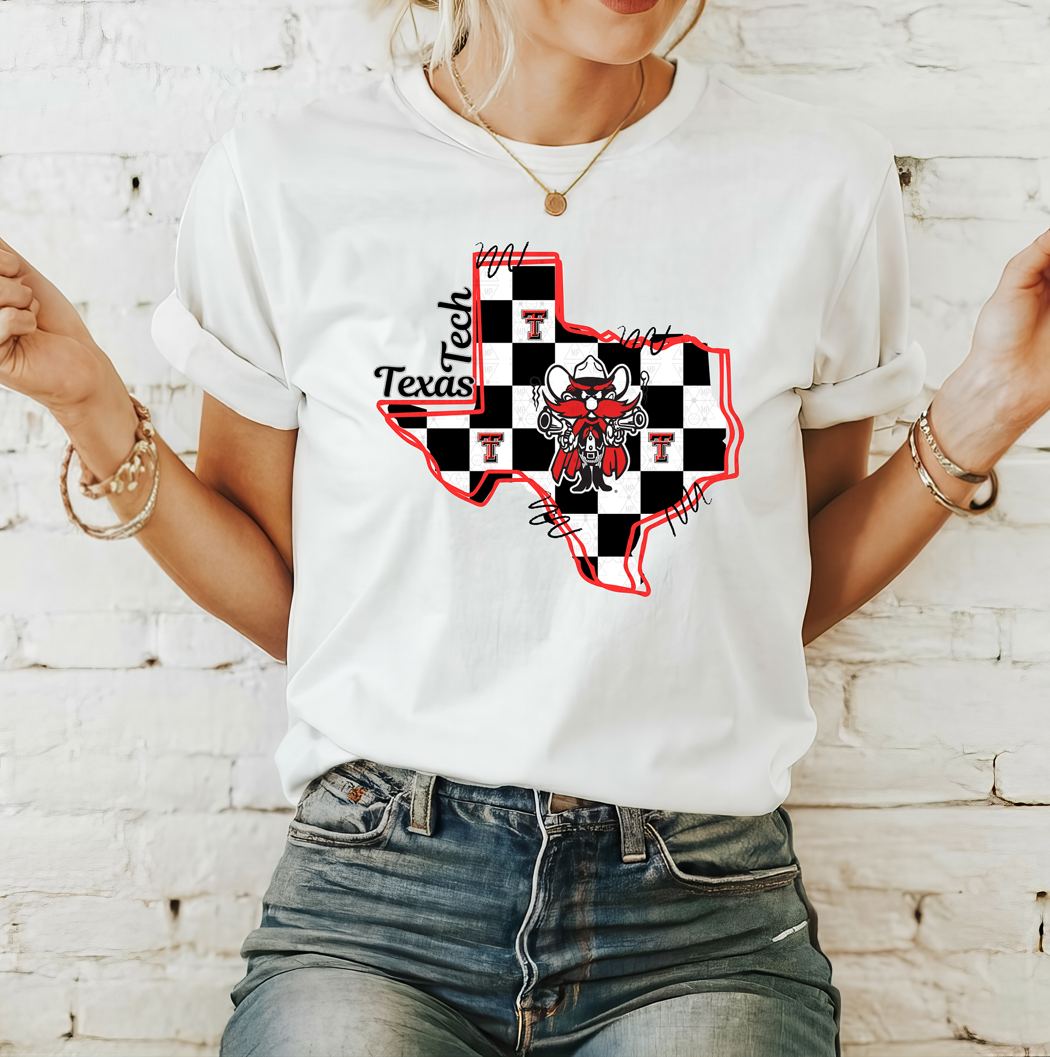 Checkered Texas Tech – Mayberry Prints