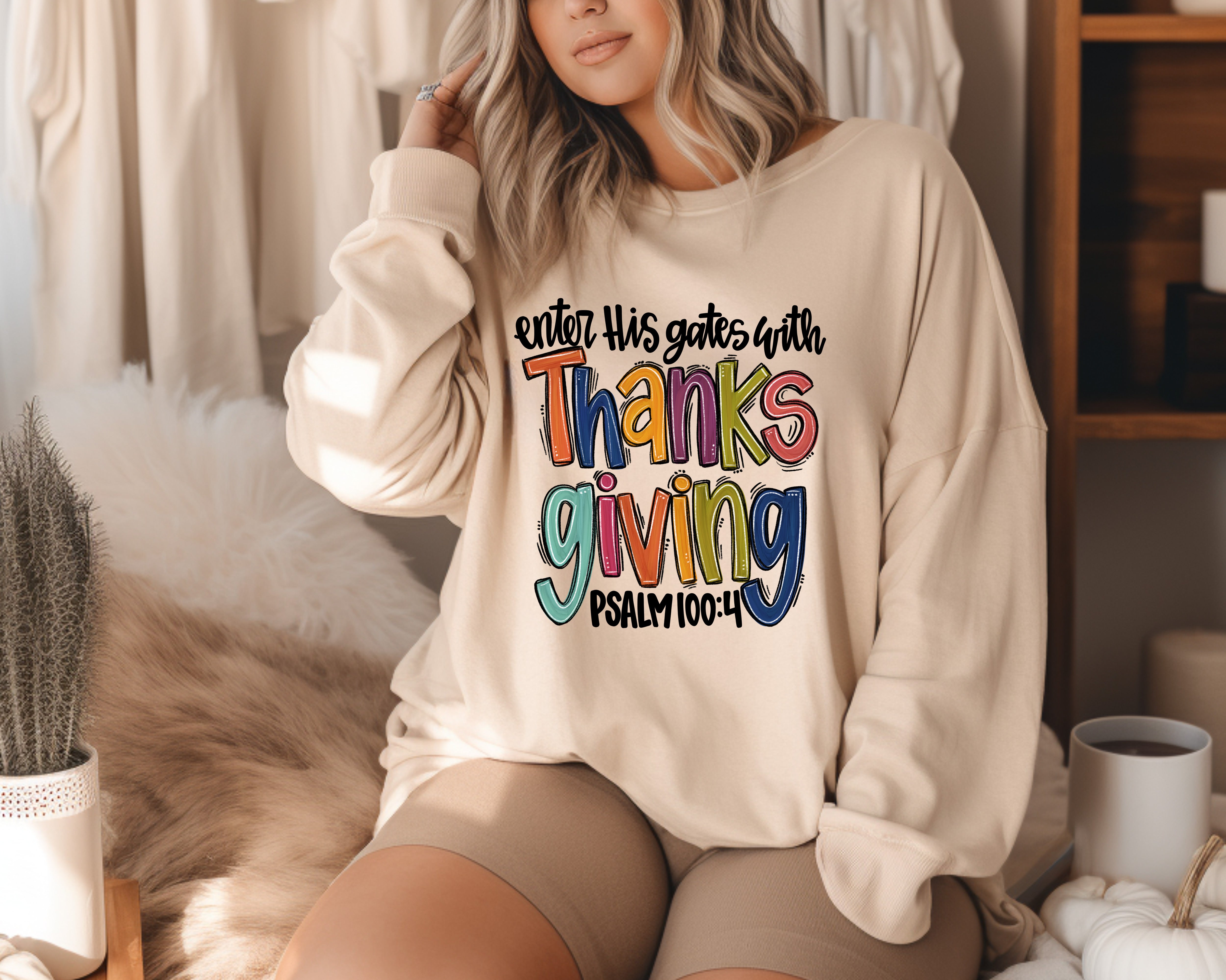 Enter His Gates With Thanksgiving Doodle – Mayberry Prints