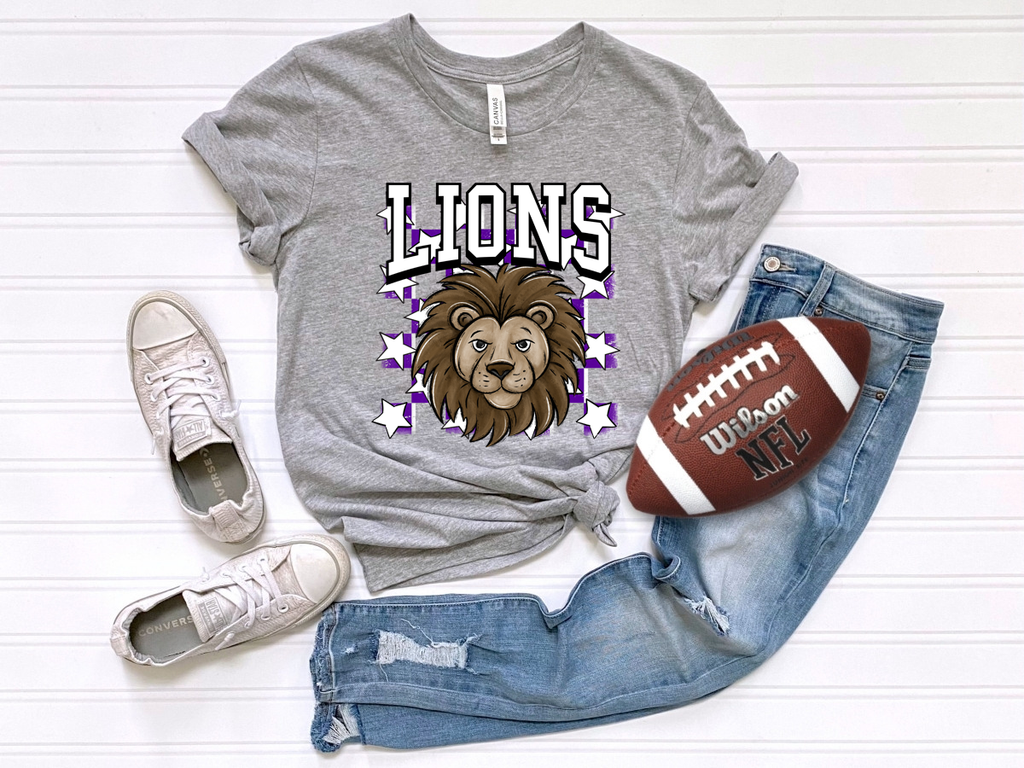 Checkered Lions – Mayberry Prints