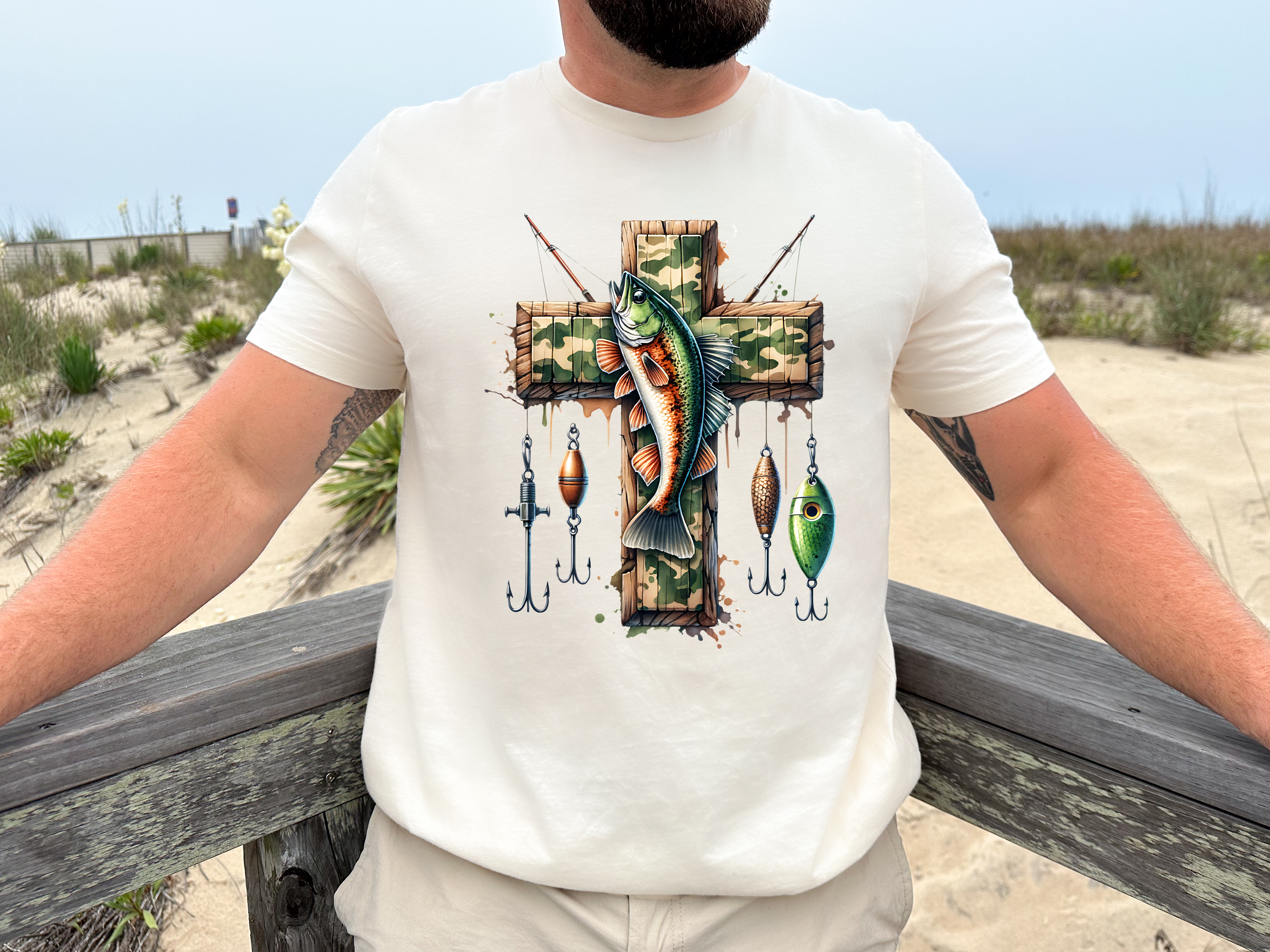 Fishing Gear Cross – Mayberry Prints