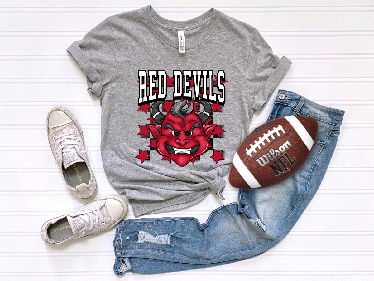 Checkered Red Devils – Mayberry Prints